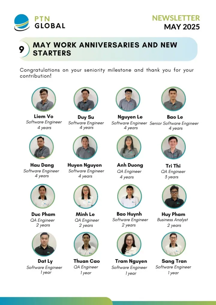 PTN Newsletter - May 2025 | PTN Global