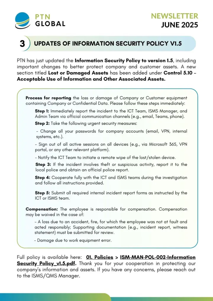 PTN Newsletter - June 2025 | PTN Global