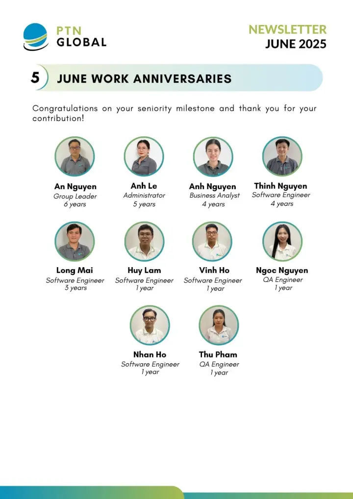 PTN Newsletter - June 2025 | PTN Global
